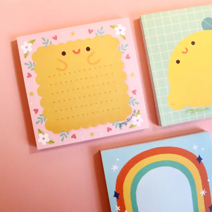 Cute Biscuit Notepad – Invite Me