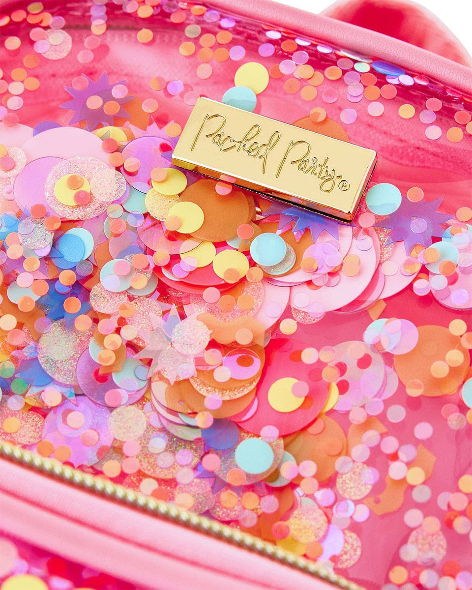 Bring On The Fun Mini Clear Confetti Backpack – Invite Me