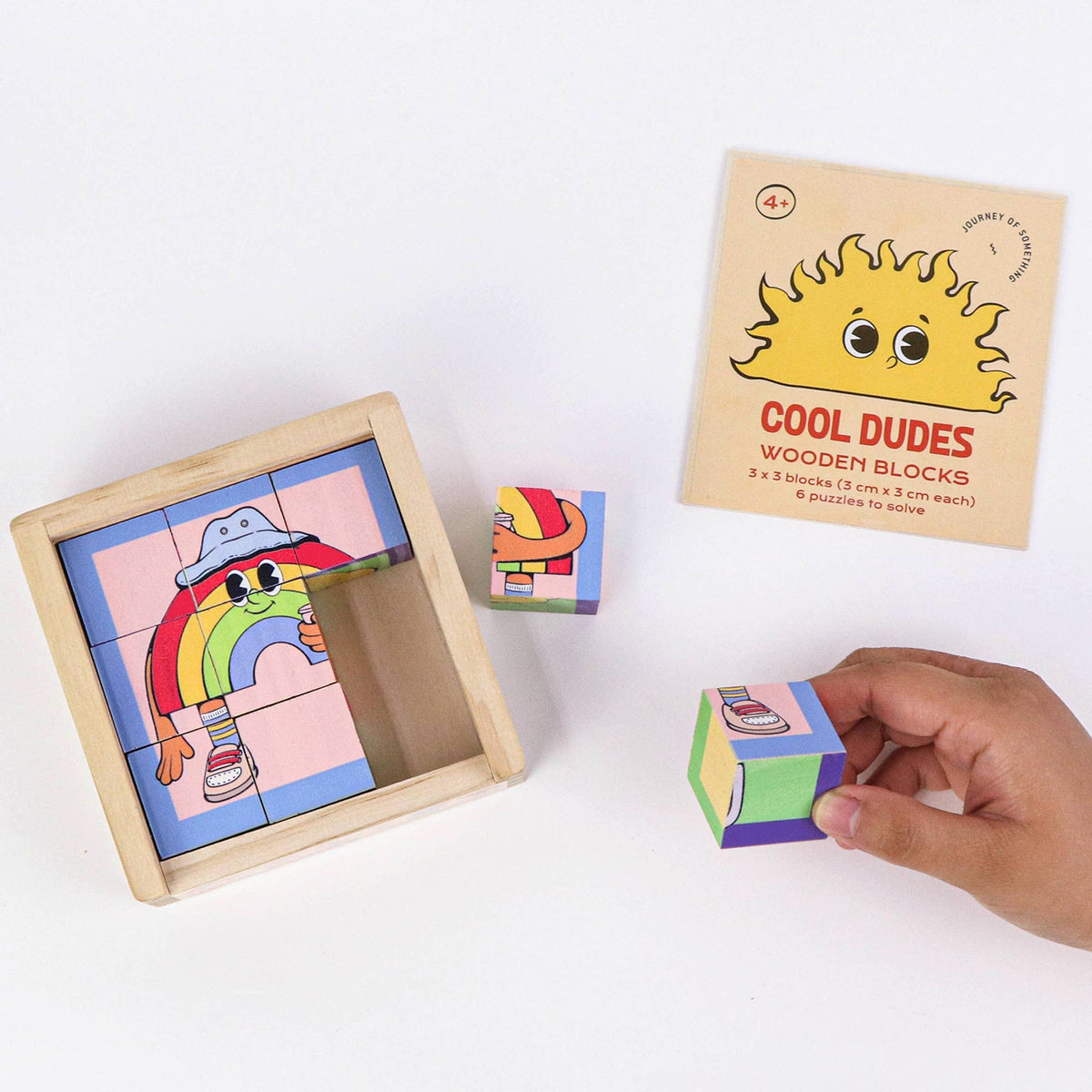 Cool Dudes Wooden Blocks – Invite Me