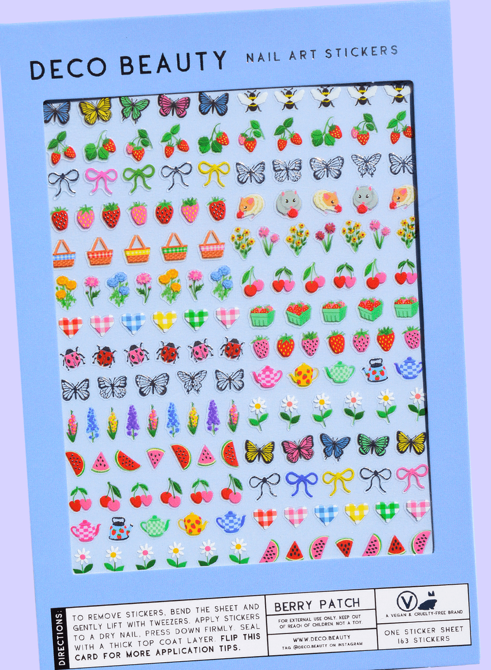 Nail Art Stickers - BERRY PATCH – Invite Me