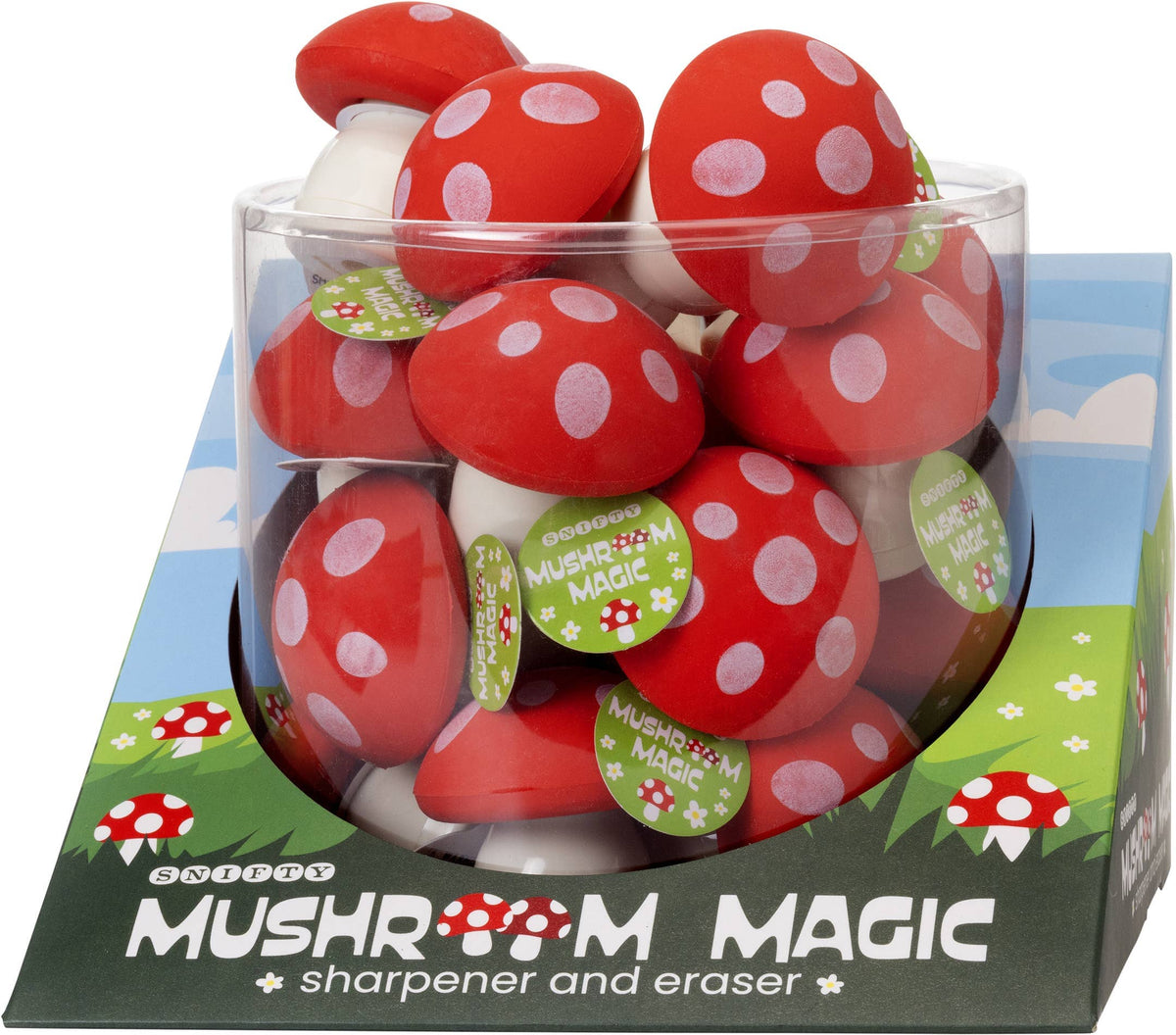 Mushroom Magic Sharpener+Eraser – Invite Me