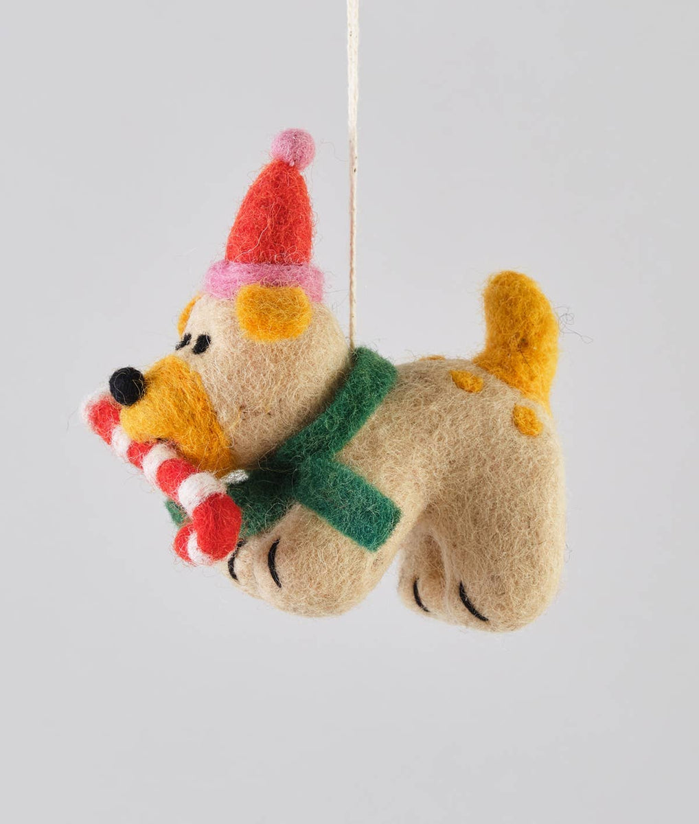 *PRE-ORDER* Martha Dog Hanging Felt Ornament – Invite Me