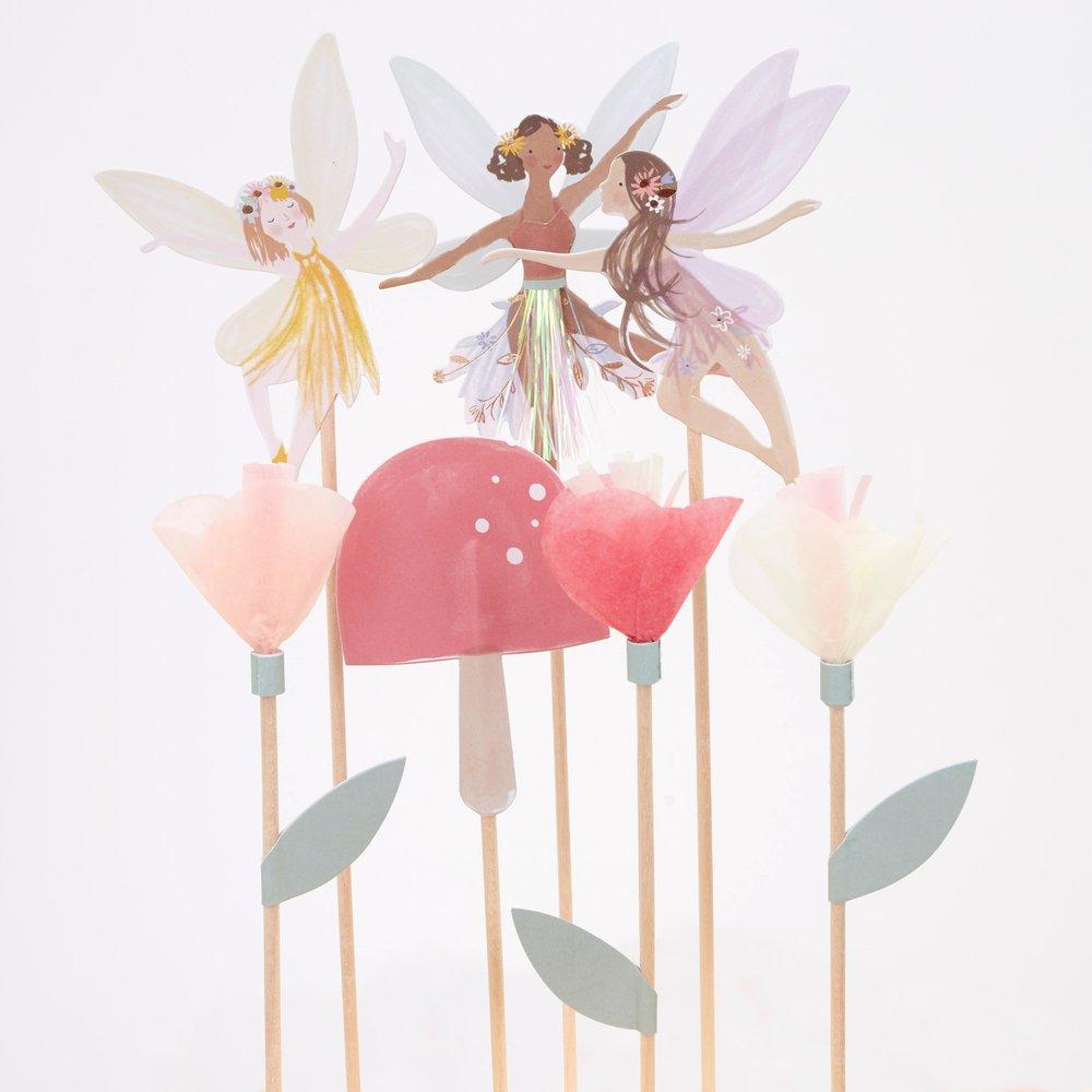 Fairy Cake Topper (Set of 7 Toppers) – Invite Me