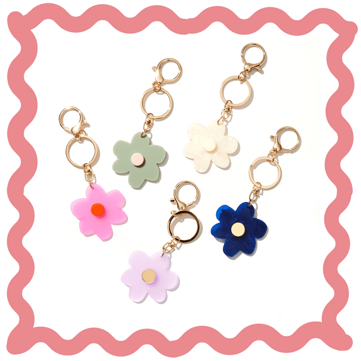Emeldo Flower Key Ring – Invite Me